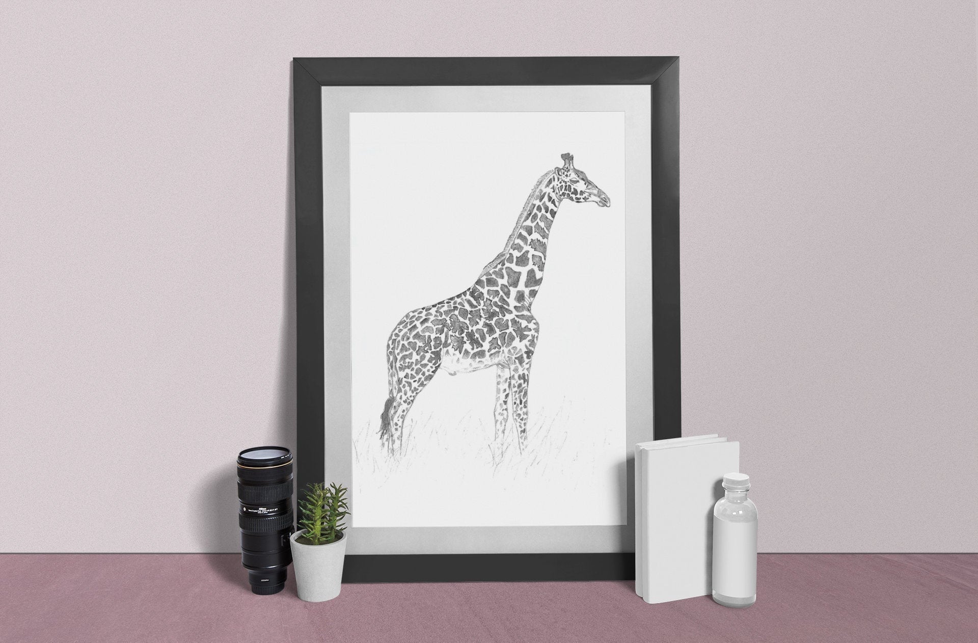 Giraffe Art Print - Etsy