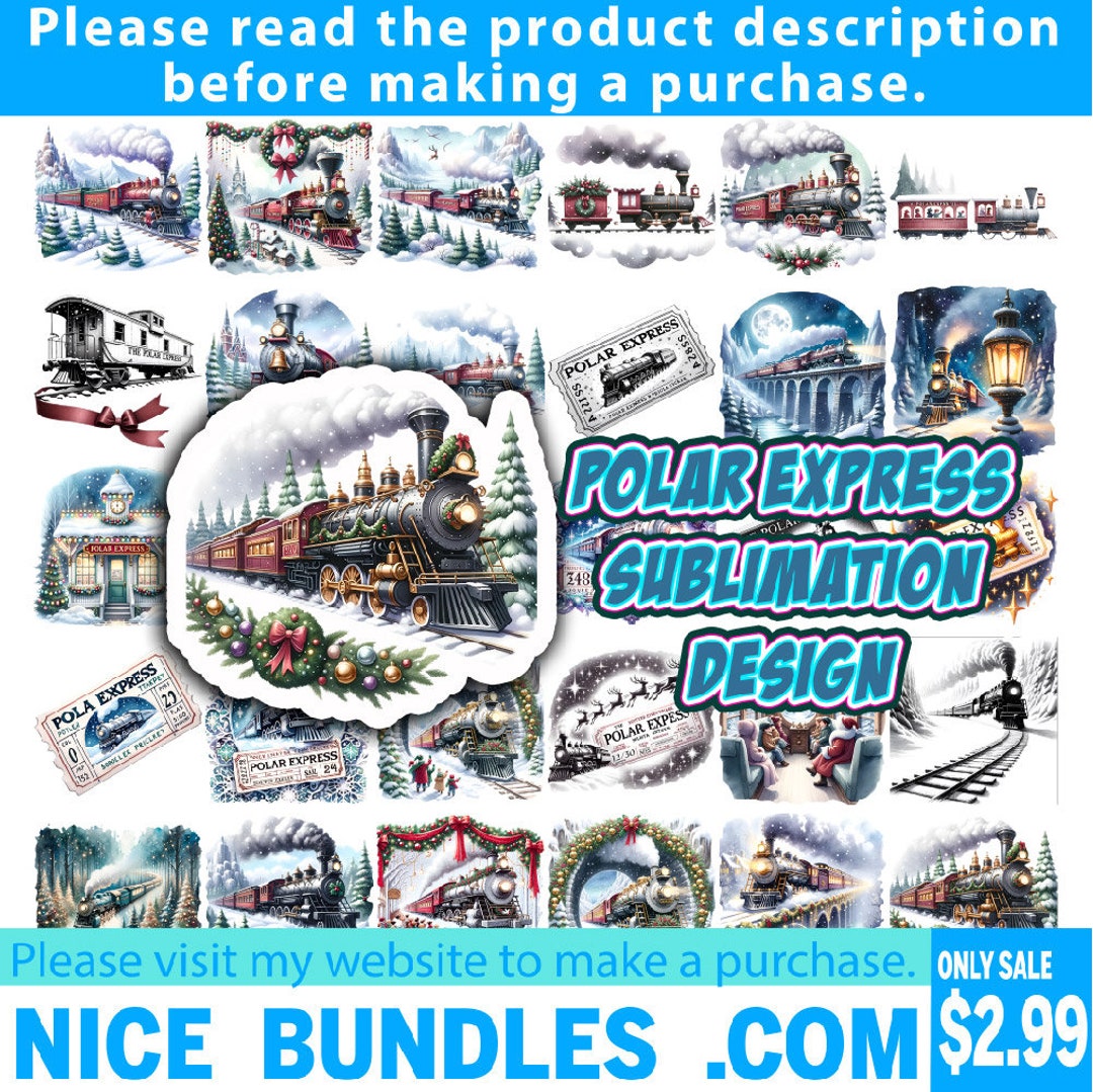 Polar Express Png Sublimation Design Merry Christmas Png - Etsy