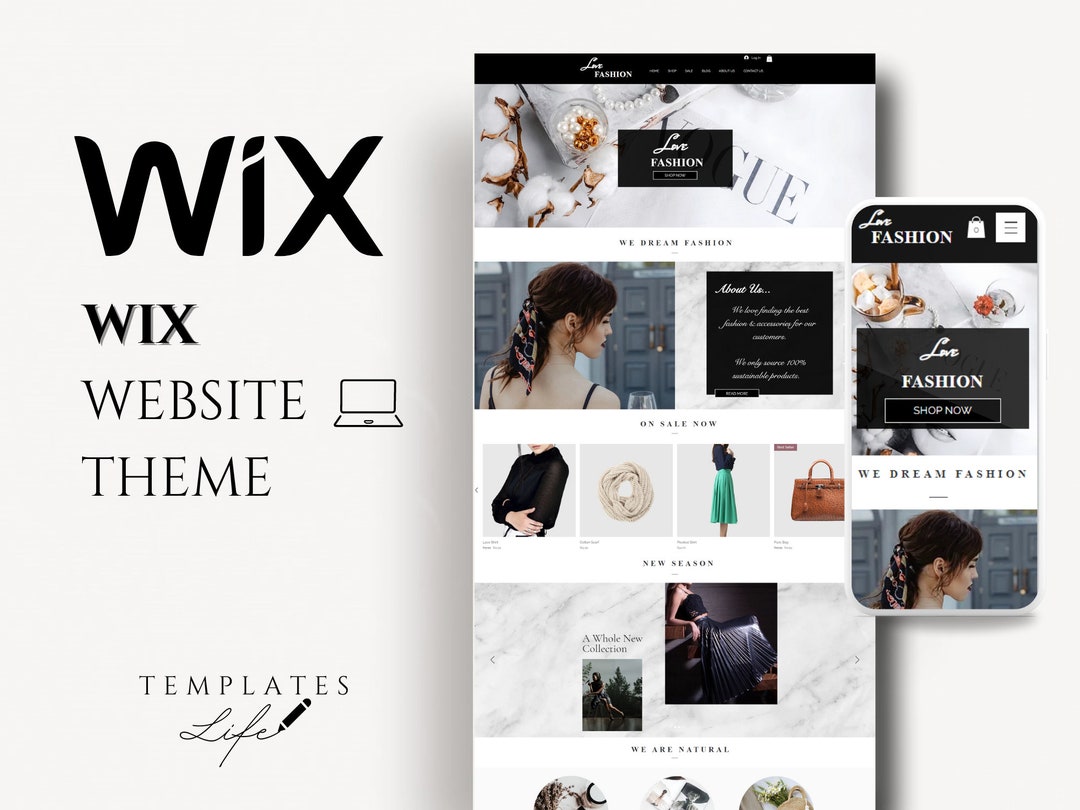 Wix Theme Wix Website DIY Wix Template Pre-built Website - Etsy