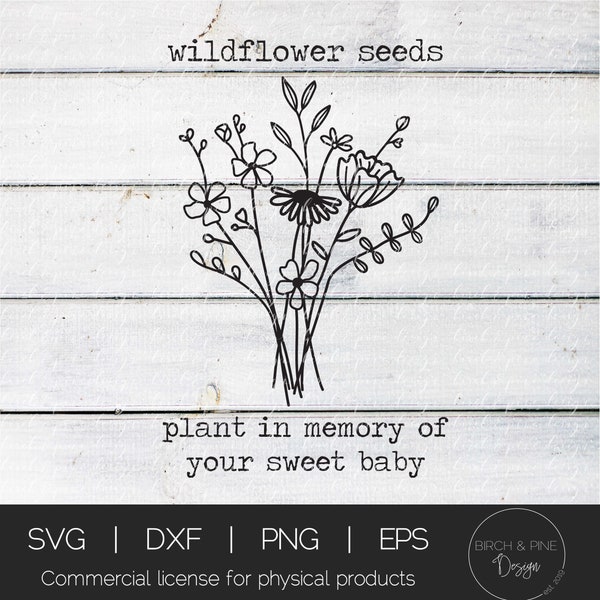 Flower Seed Packet Svg - Etsy