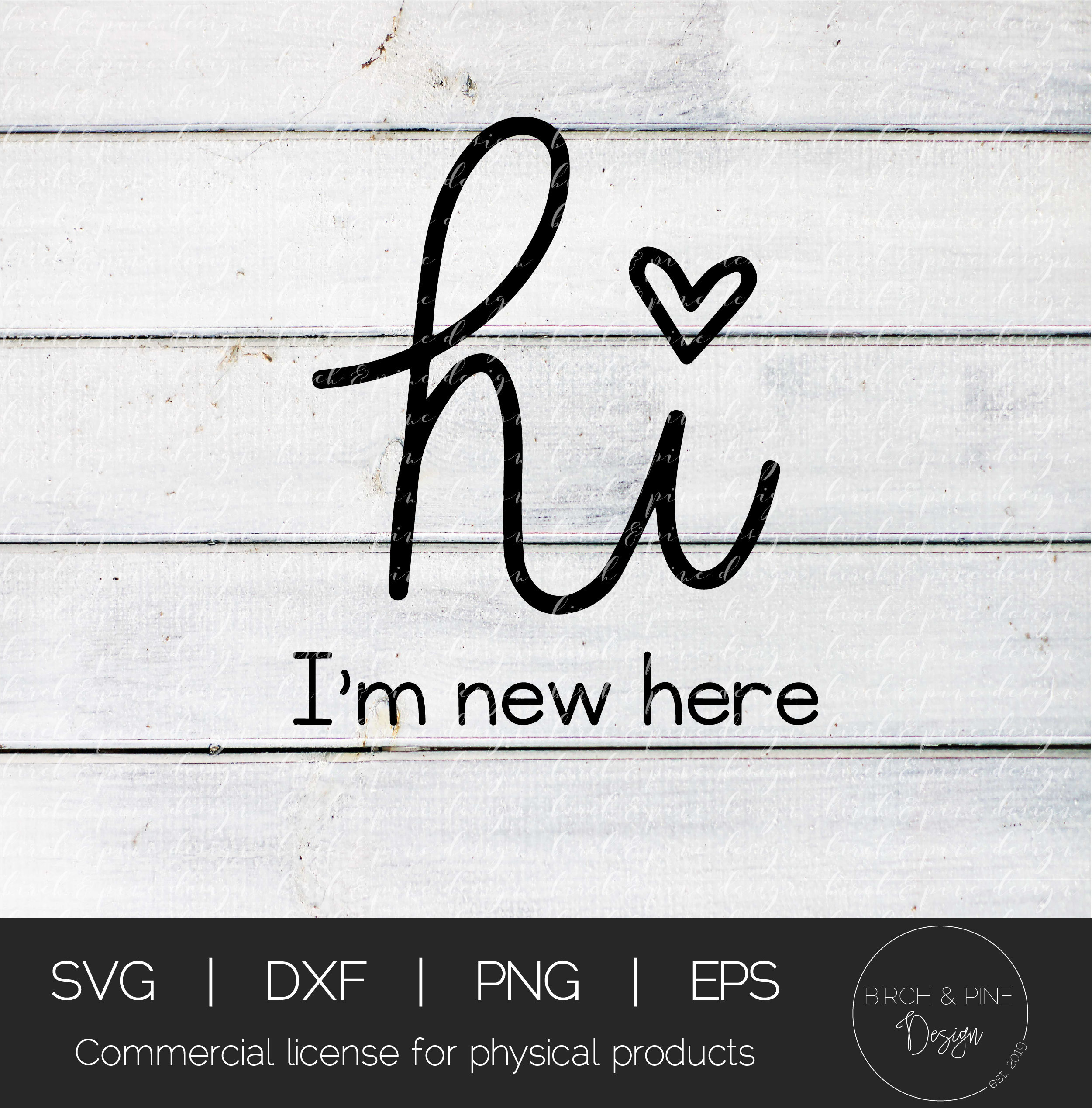Hi I'm New Here SVG Baby Svg Svg Files Newborn Svg - Etsy