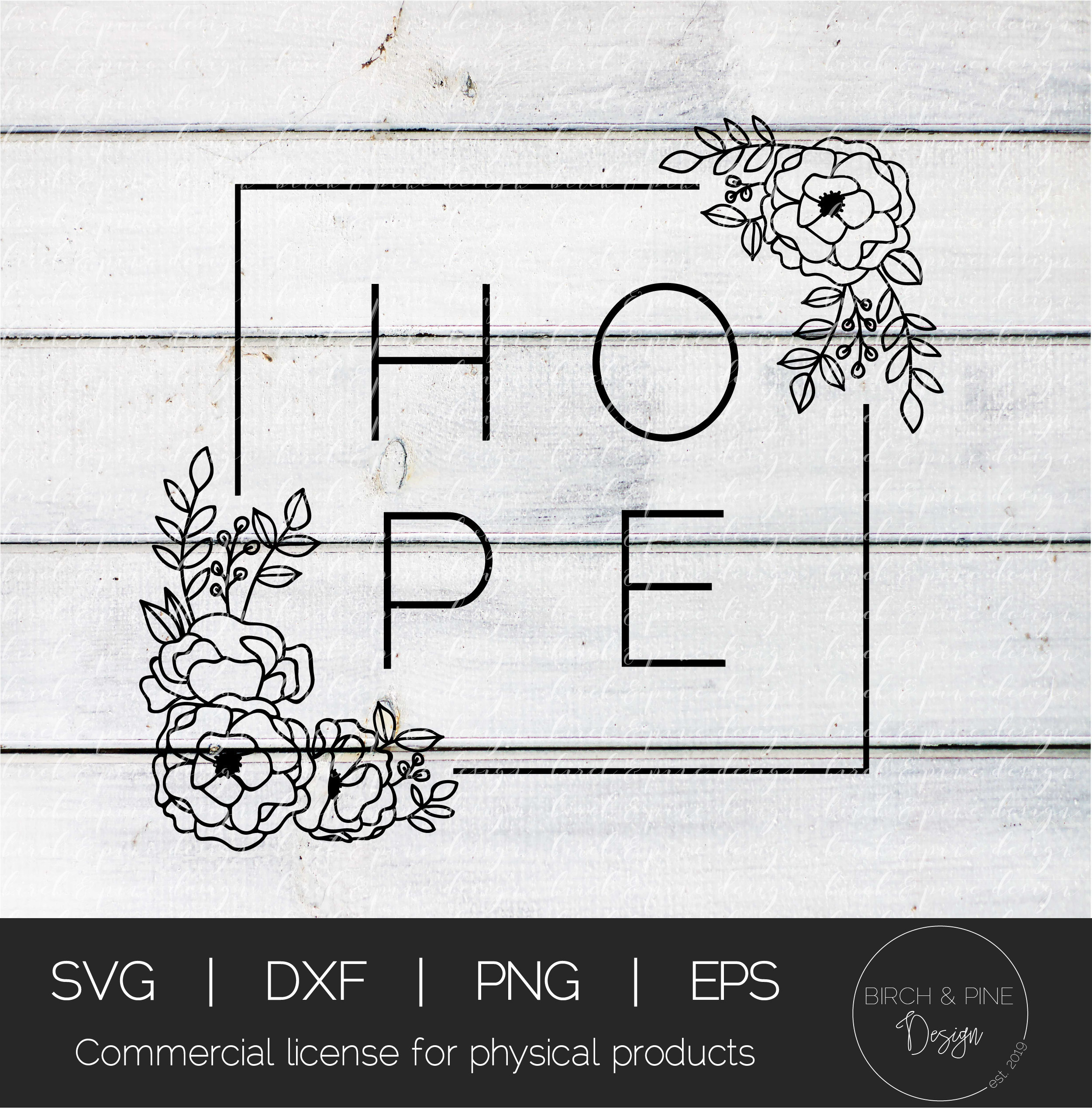 Hope SVG Floral Hope Svg Svg Files Faith Svg Shirt Svg - Etsy