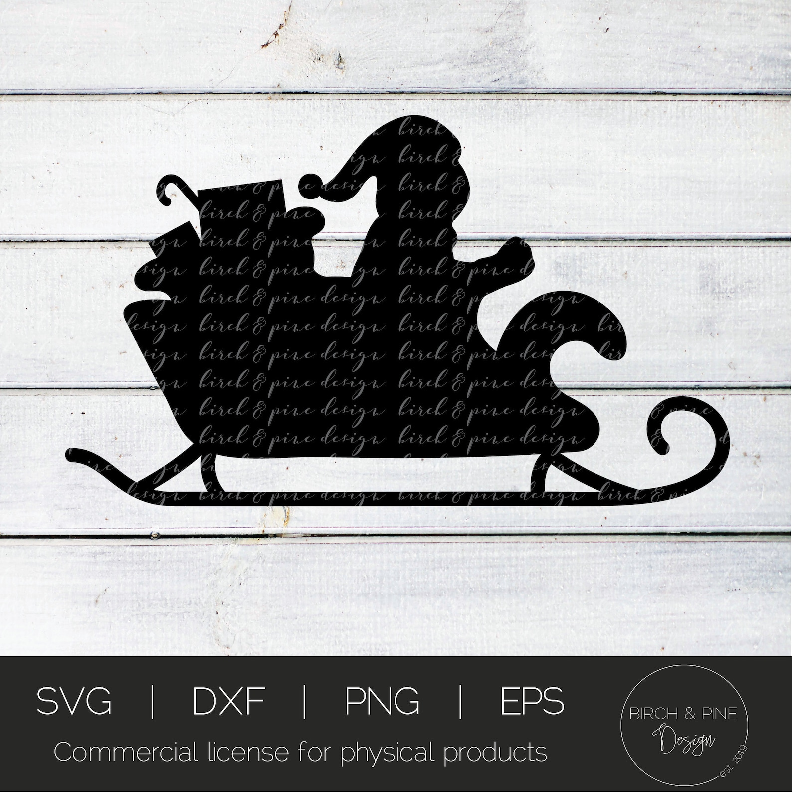 Santa Sleigh SVG Santa Svg Santa's Sleigh Svg Santa - Etsy