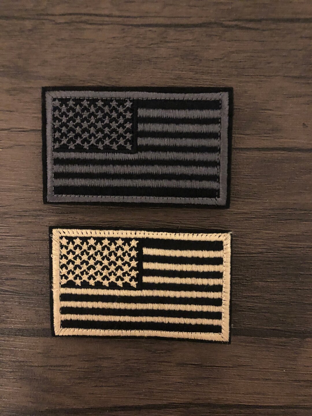 USA American Flag Hook & Loop Fastener Patch for Patriots set of 2 - Etsy