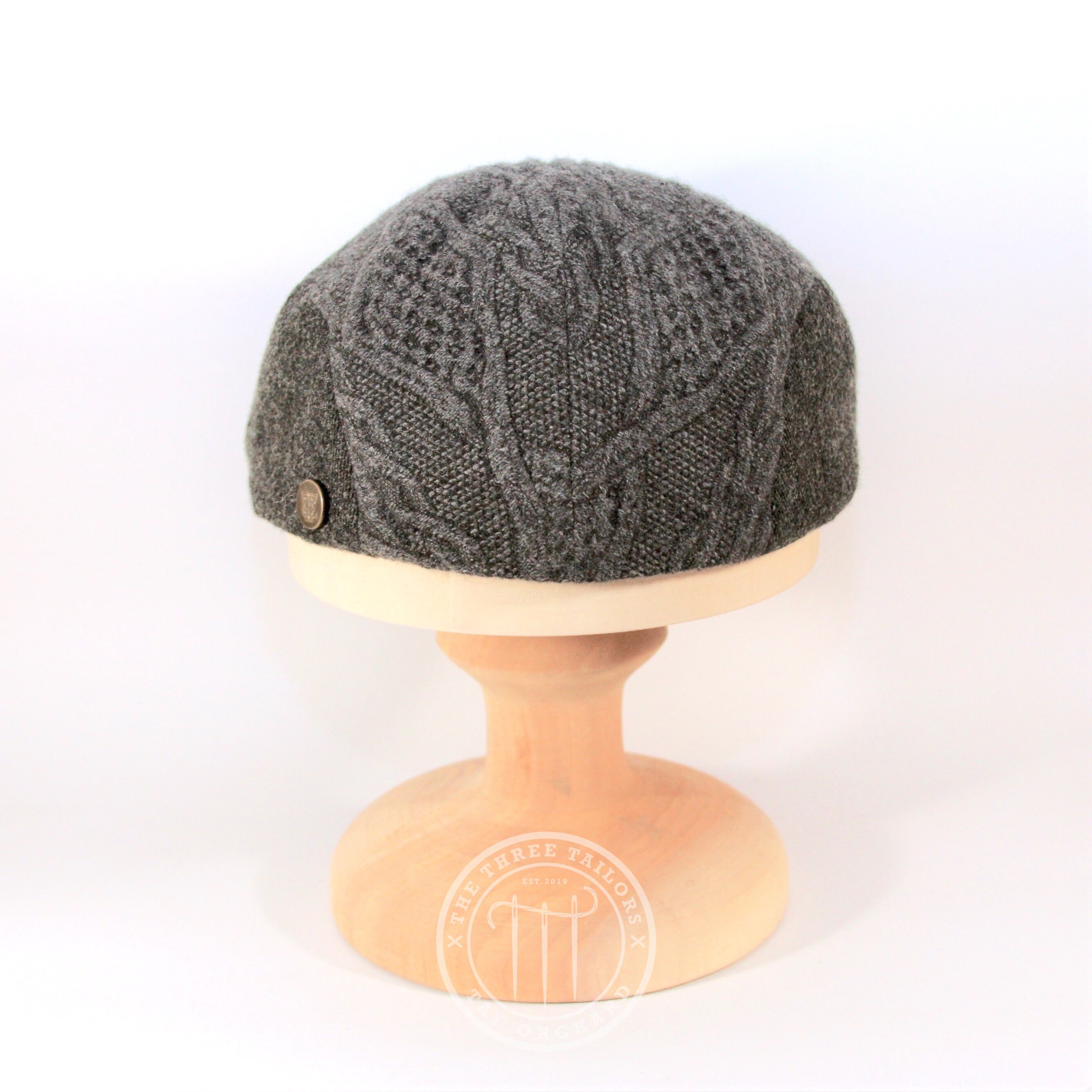 Knitted Grey Wool Irish Style Flat Cap Ivy League Cap - Etsy.de