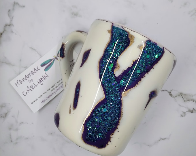 Turquoise Agate Mug, Teal Coffee Mug, Turquoise Mug, Gift Under 10 ...