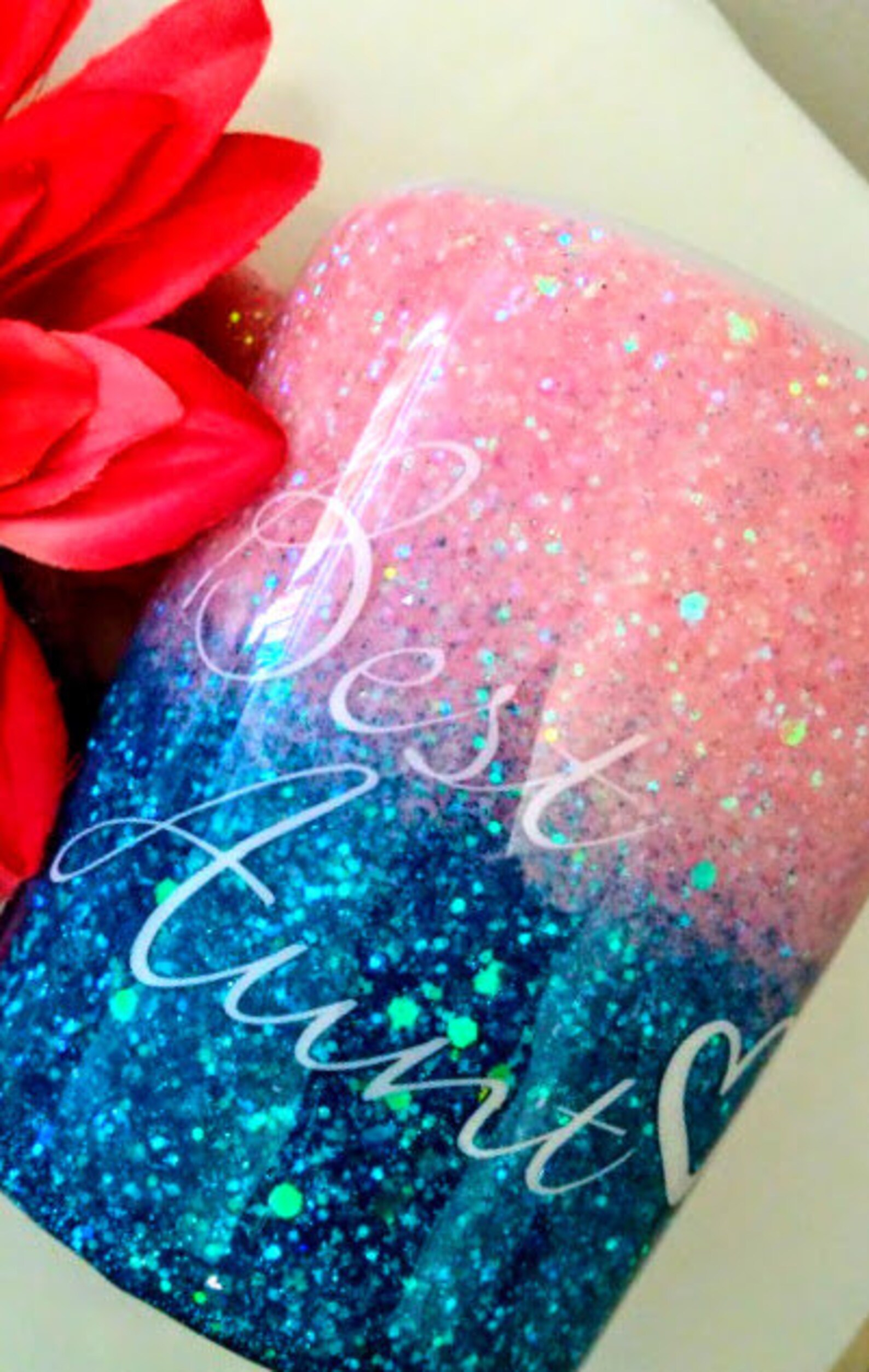 Glitter Coffee Mug/unicorn Glitter Coffee Cup/pink and Teal Glitter ...