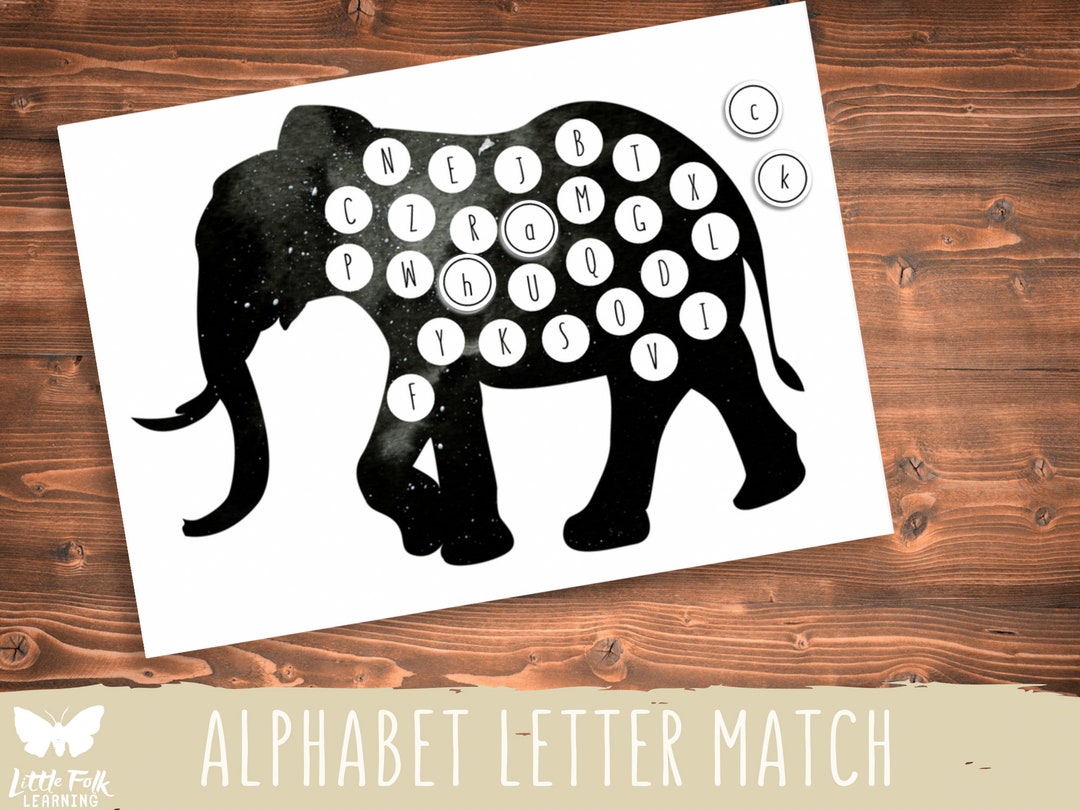 Alphabet Match // Preschool Printable // Preschool Activity ...