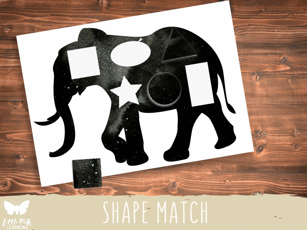 Shape Match // Preschool Printable // Preschool Activity // Montessori ...