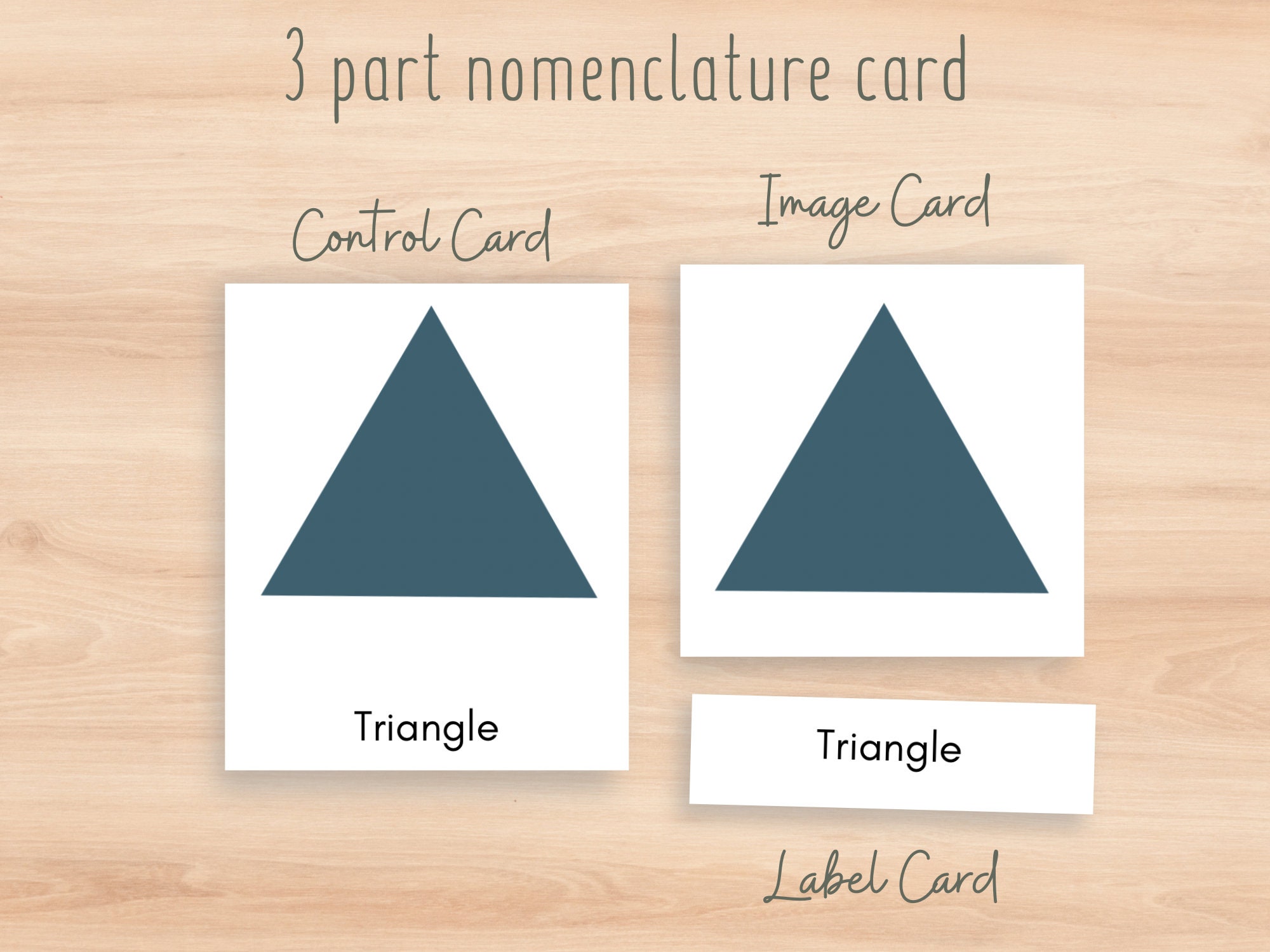 Shapes Montessori 3 Part Cards // Preschool Printable // Preschool ...