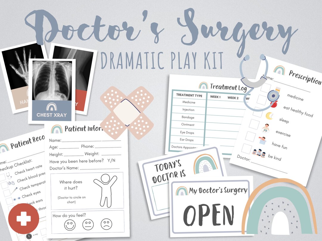 Doctor’s Surgery Dramatic Play Kit Educational Edition // Pretend Play ...