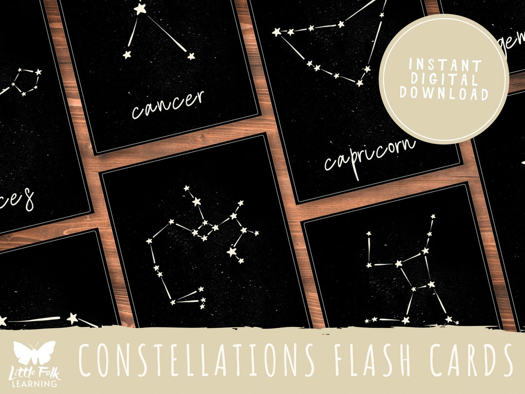 Constellation Flash Cards // Montessori Printable Flash Cards ...