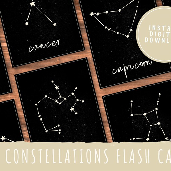 Montessori Constellation Cards - Etsy