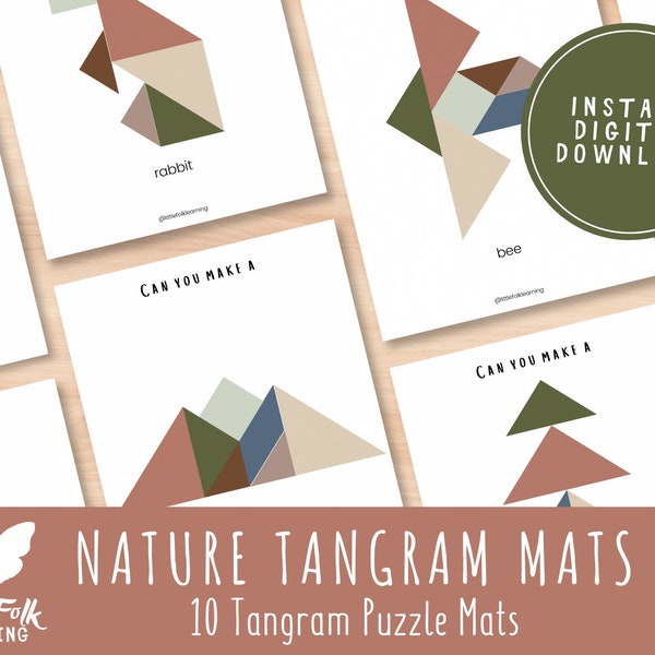 Tangram Mats - Etsy
