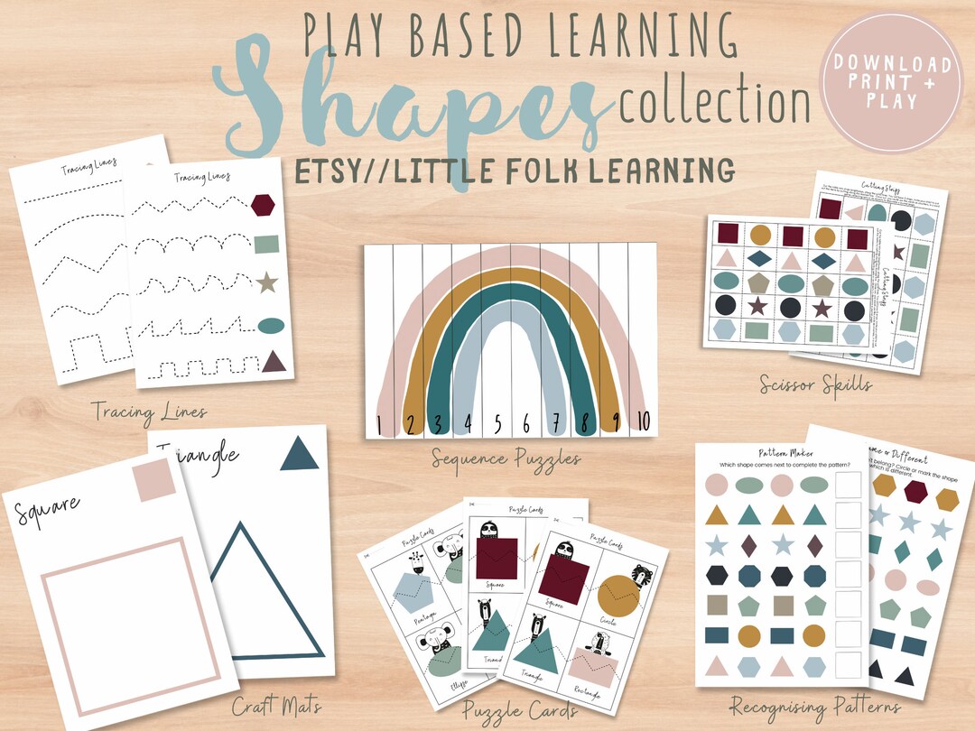 Shapes Mini Collection // Invitations // Preschool Printable ...