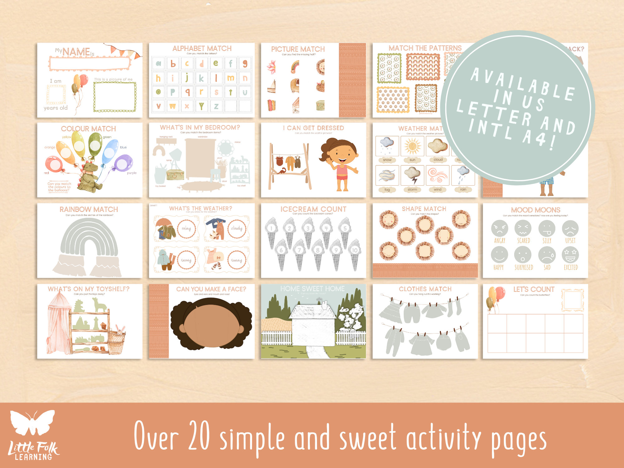 Nursery Activity Book // Preschool Printable // Preschool | Etsy