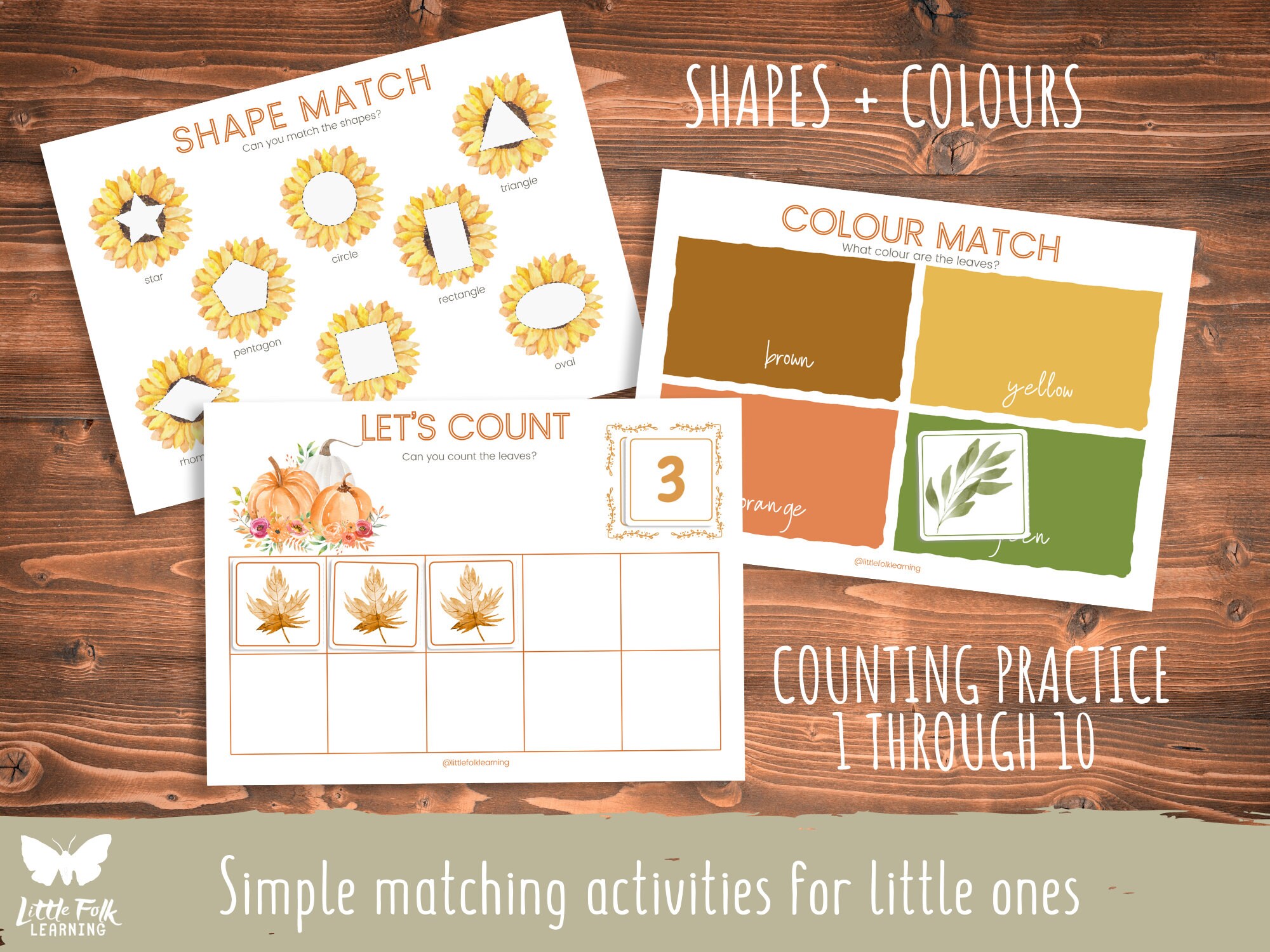 Autumn Activity Book // Preschool Printable // Preschool - Etsy