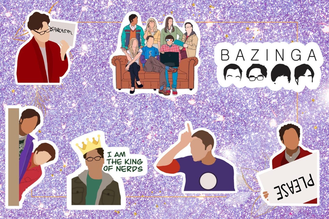 Big Bang Theory Stickers, Sticker Bundle for Laptop, Tumbler, Notebook ...