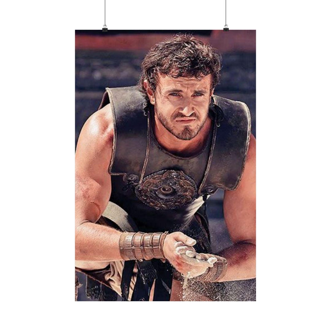 Matte Vertical Posters, Gladiator II Wall Art Print, Ancient Rome Decor ...