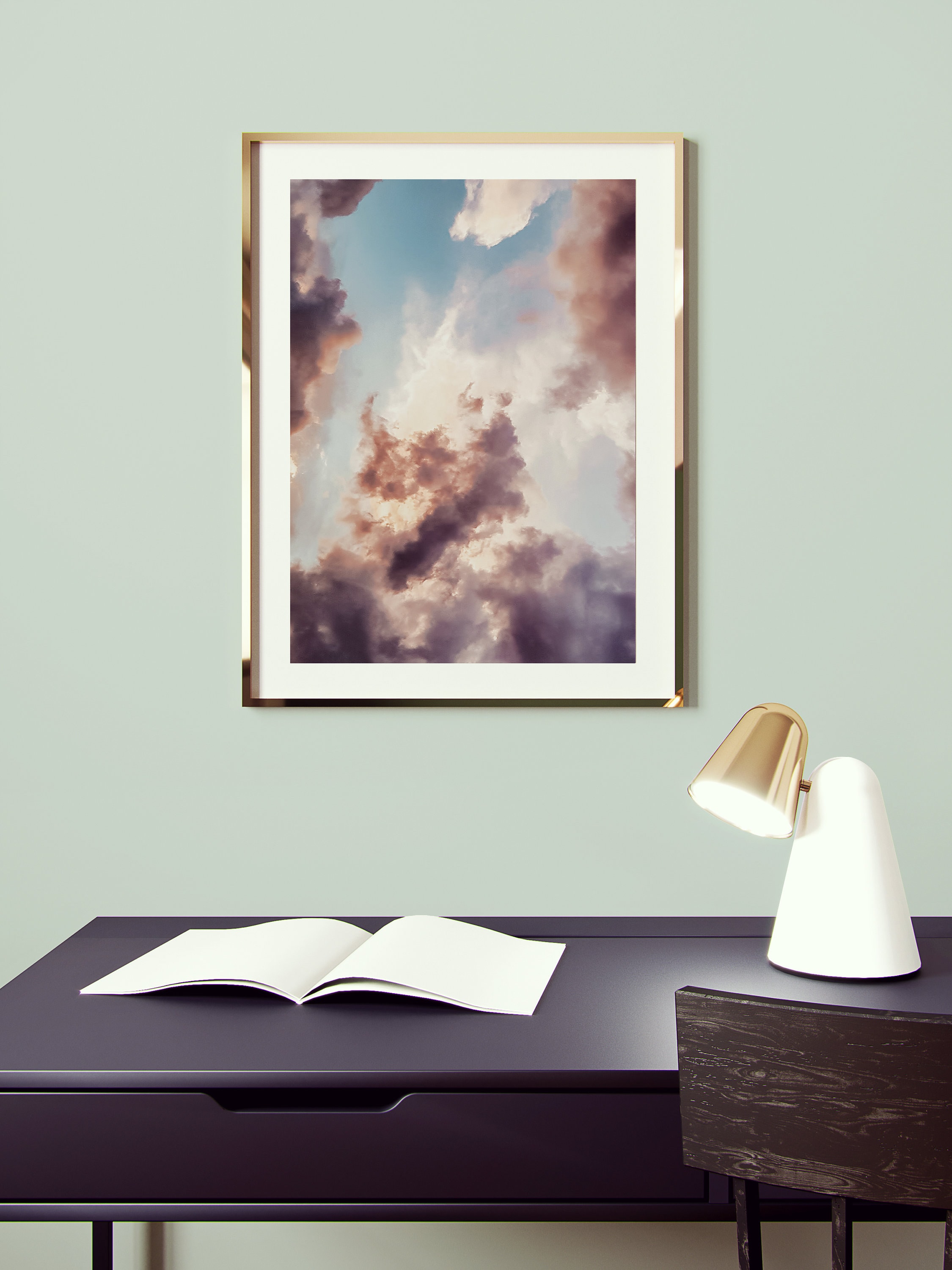 Cloud Wall Art Cloud Art Print Cloud Print Pastel Cloud | Etsy