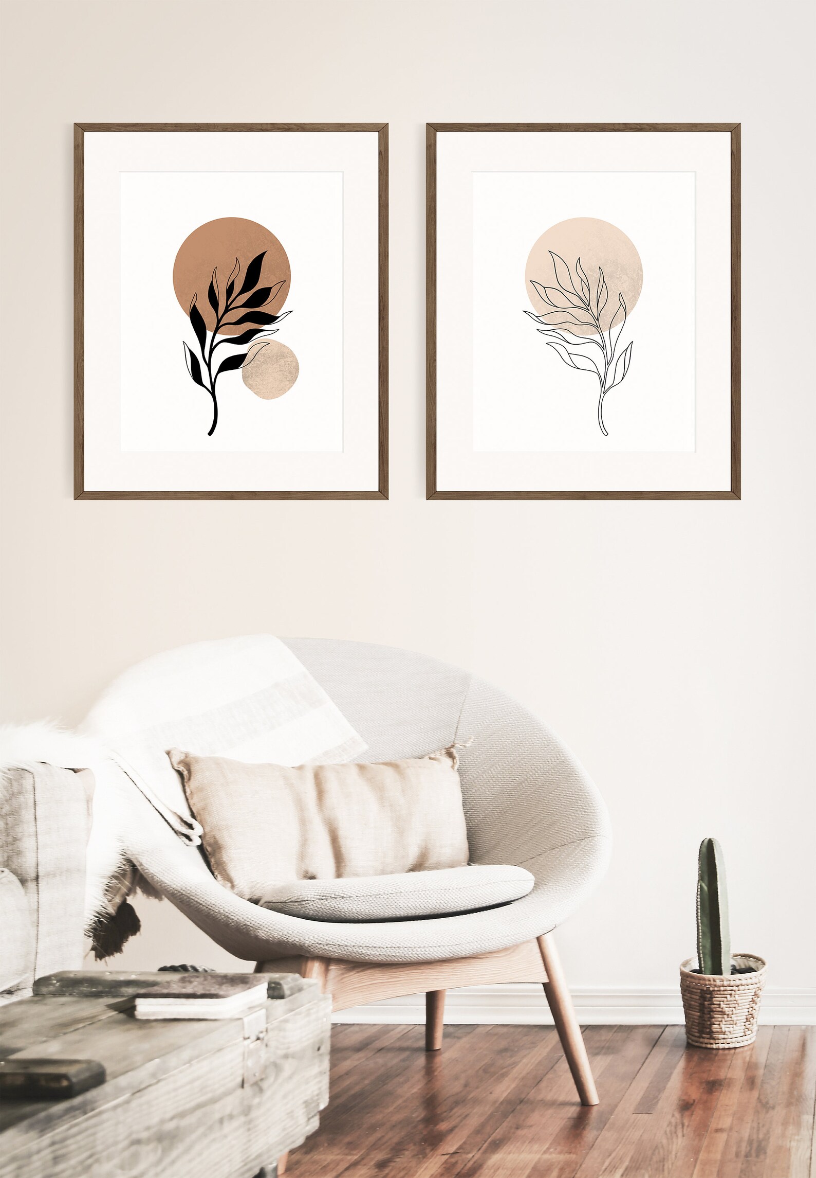 Set of 2 Minimal Prints Set of 2 Prints Minimal Art Print | Etsy