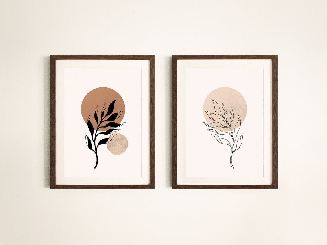 Set of 2 Minimal Prints Set of 2 Prints Minimal Art Print - Etsy