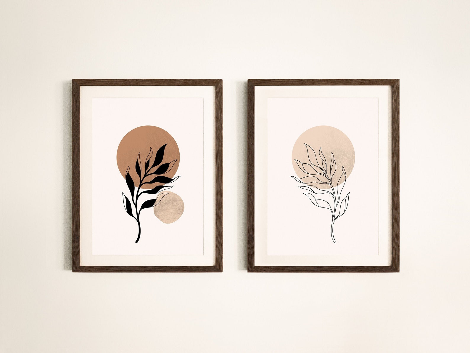 Set of 2 Minimal Prints Set of 2 Prints Minimal Art Print - Etsy