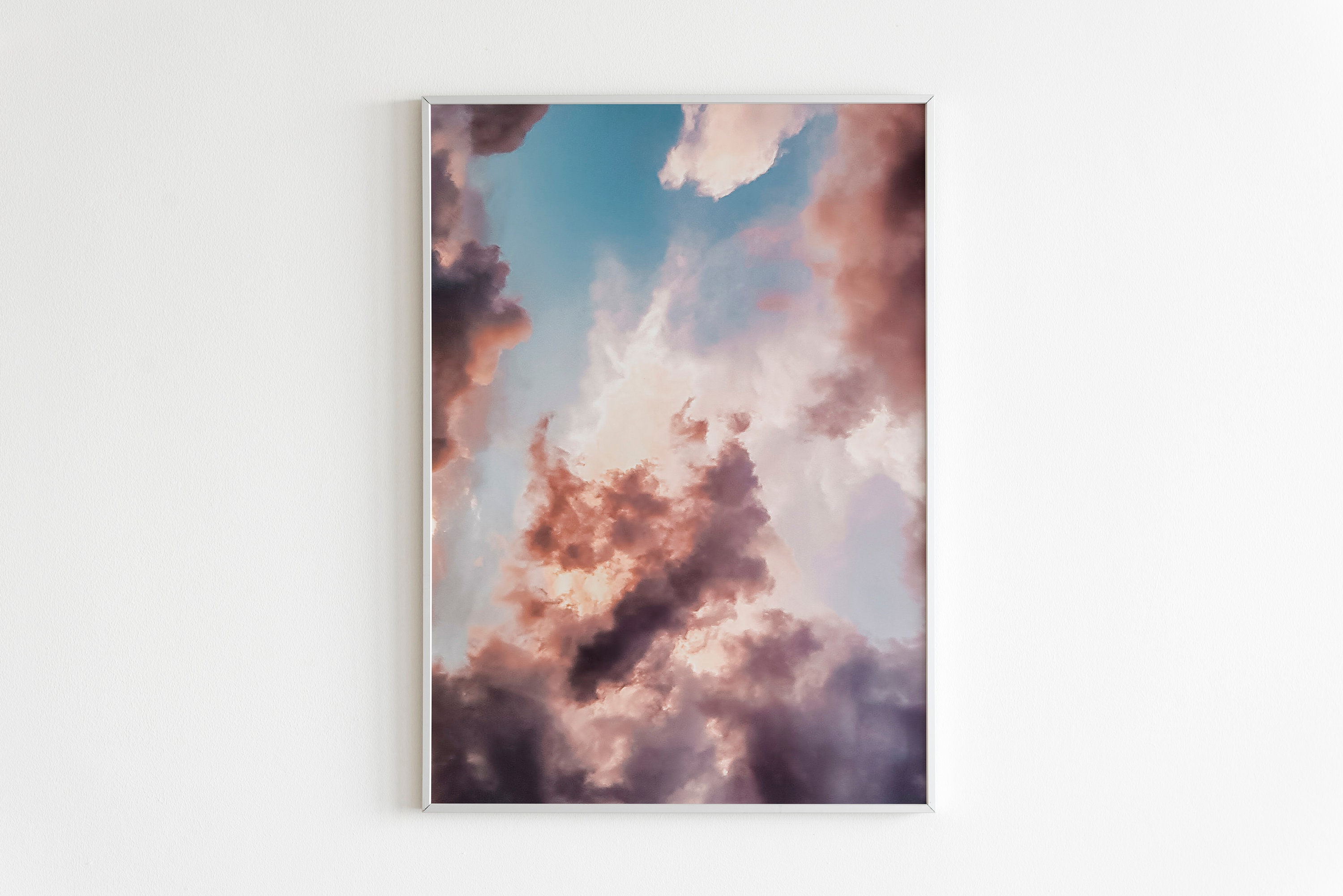 Cloud Wall Art Cloud Art Print Cloud Print Pastel Cloud | Etsy