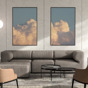 Set of 2 Sky Prints, Cloud Wall Art, Cloud Prints, Cloud Photography ...