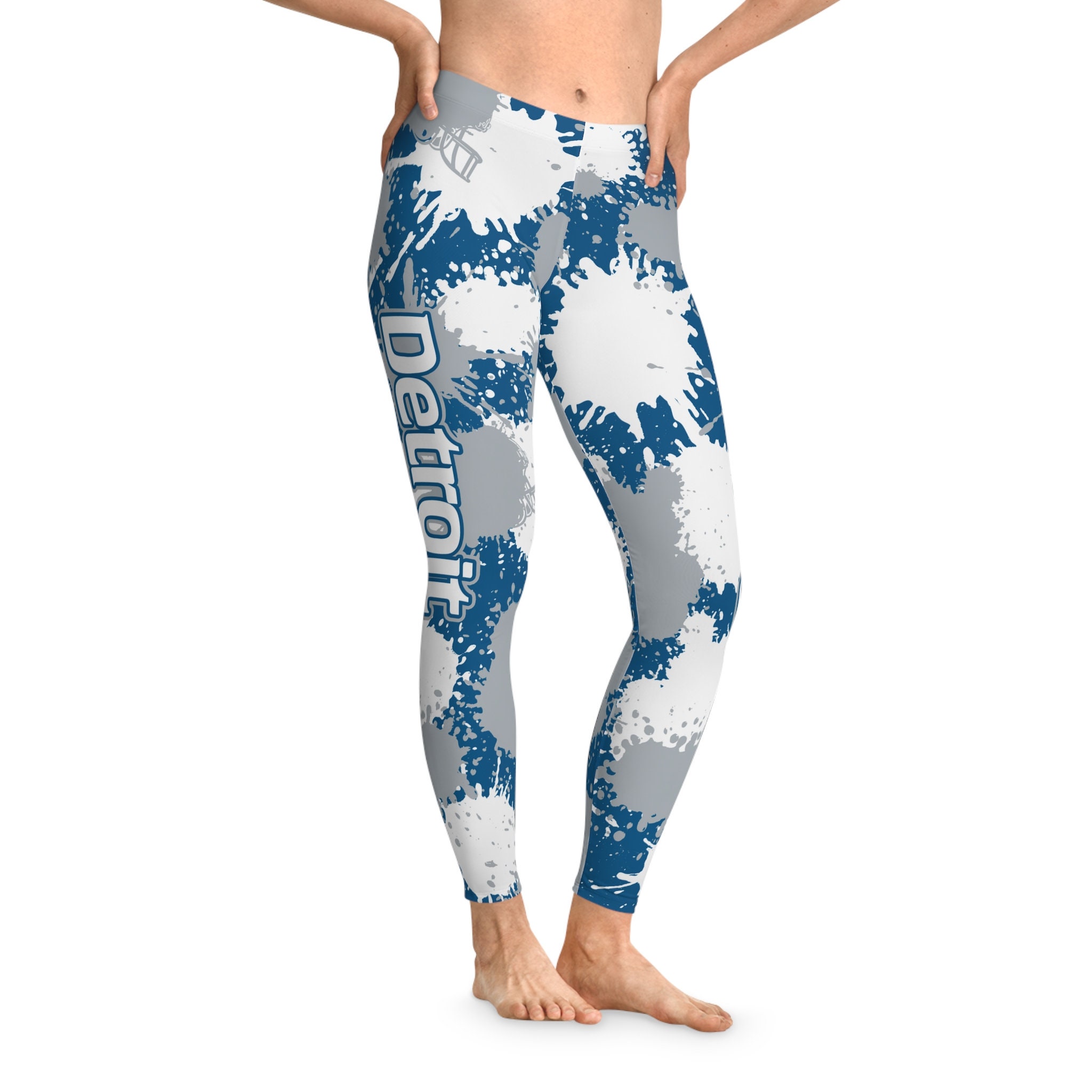 Detroit Football Drip Leggings - Etsy
