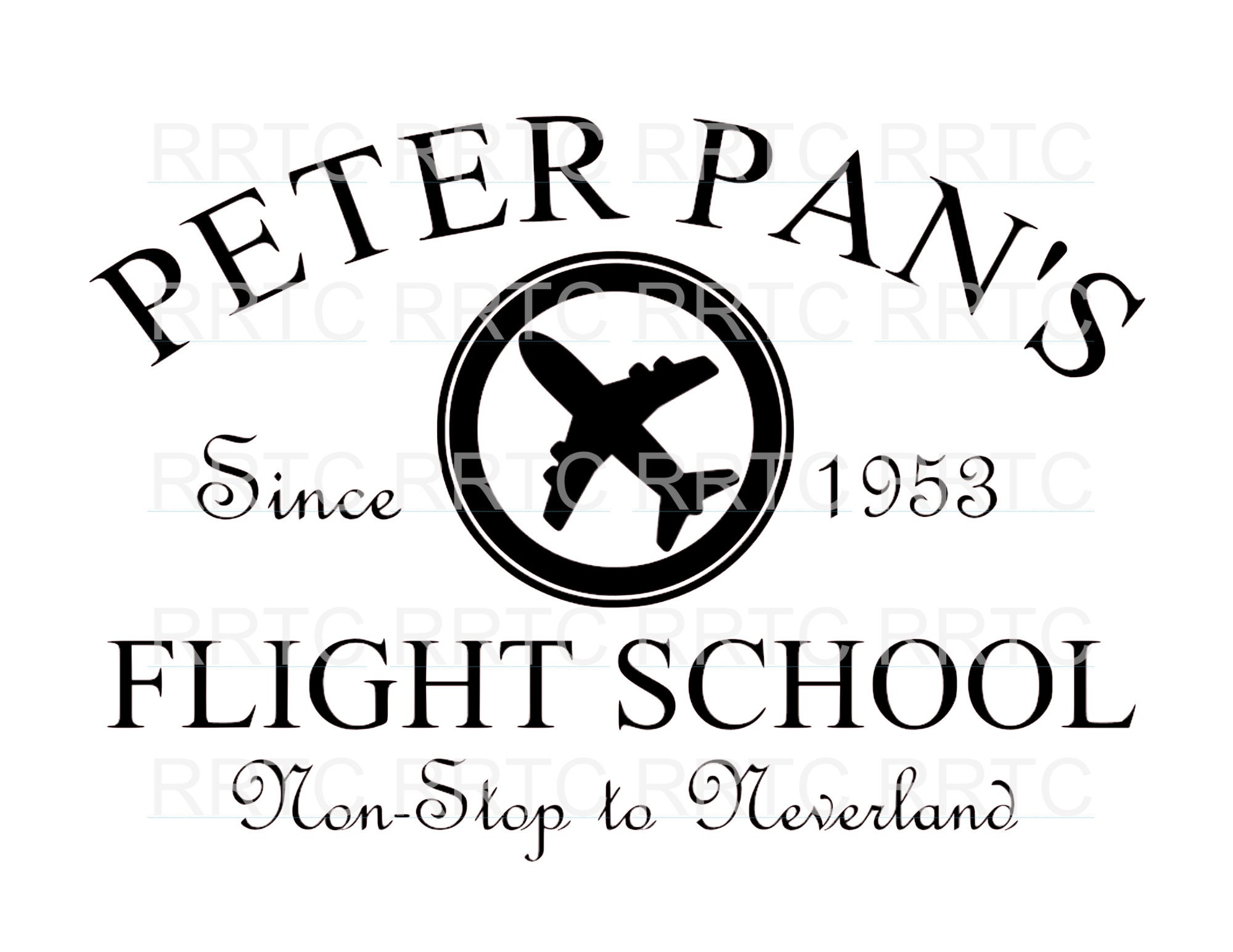 Peter Pans Flight School Png, Digital Download, Sublimation Design - Etsy