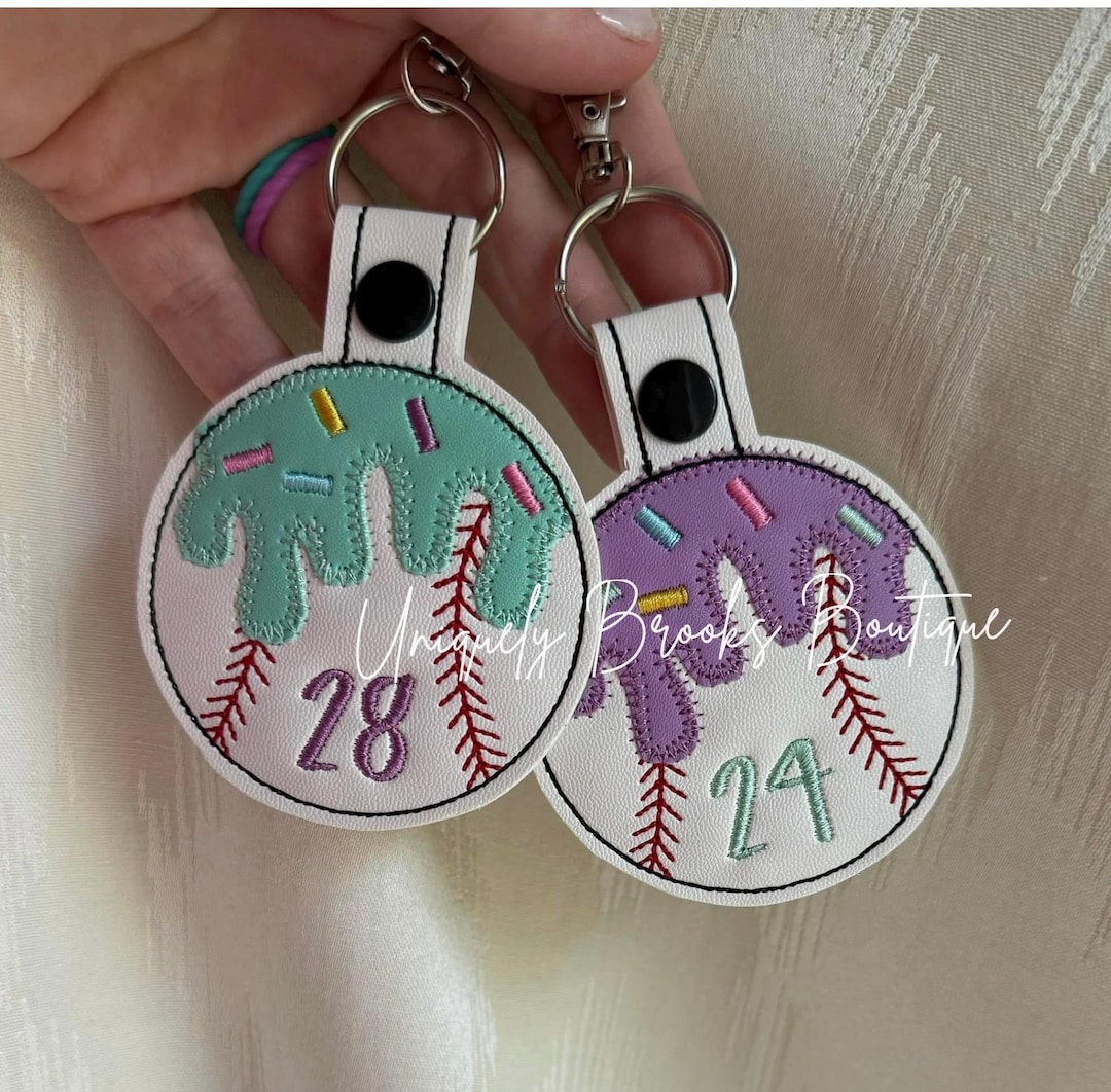 Baseball Sotball Drip, Baseball Drip Keychain, Softball Drip Keychain ...