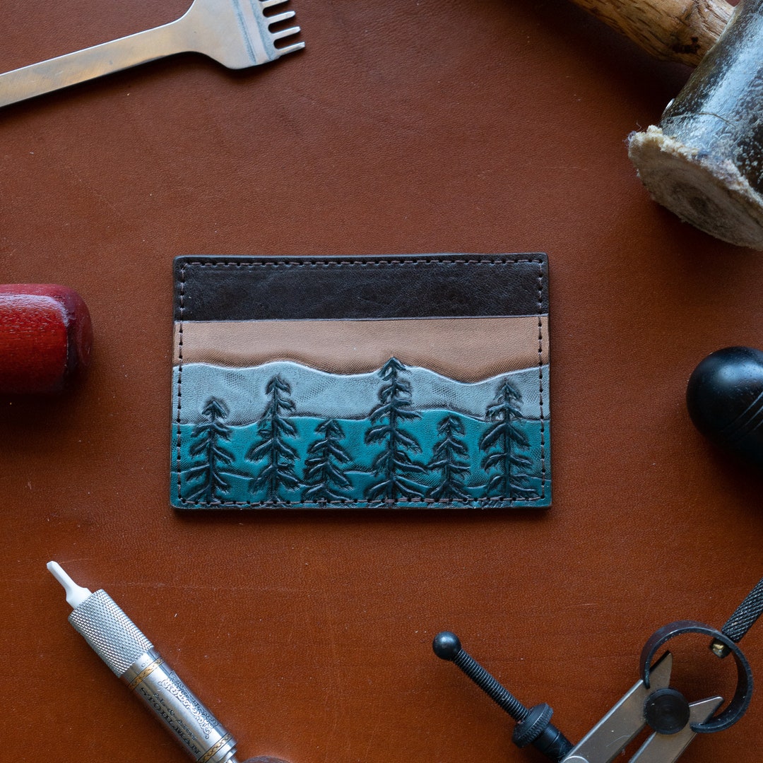Pine Forest Card Wallet, Cardholder for Men or Women. Trees, Nature ...