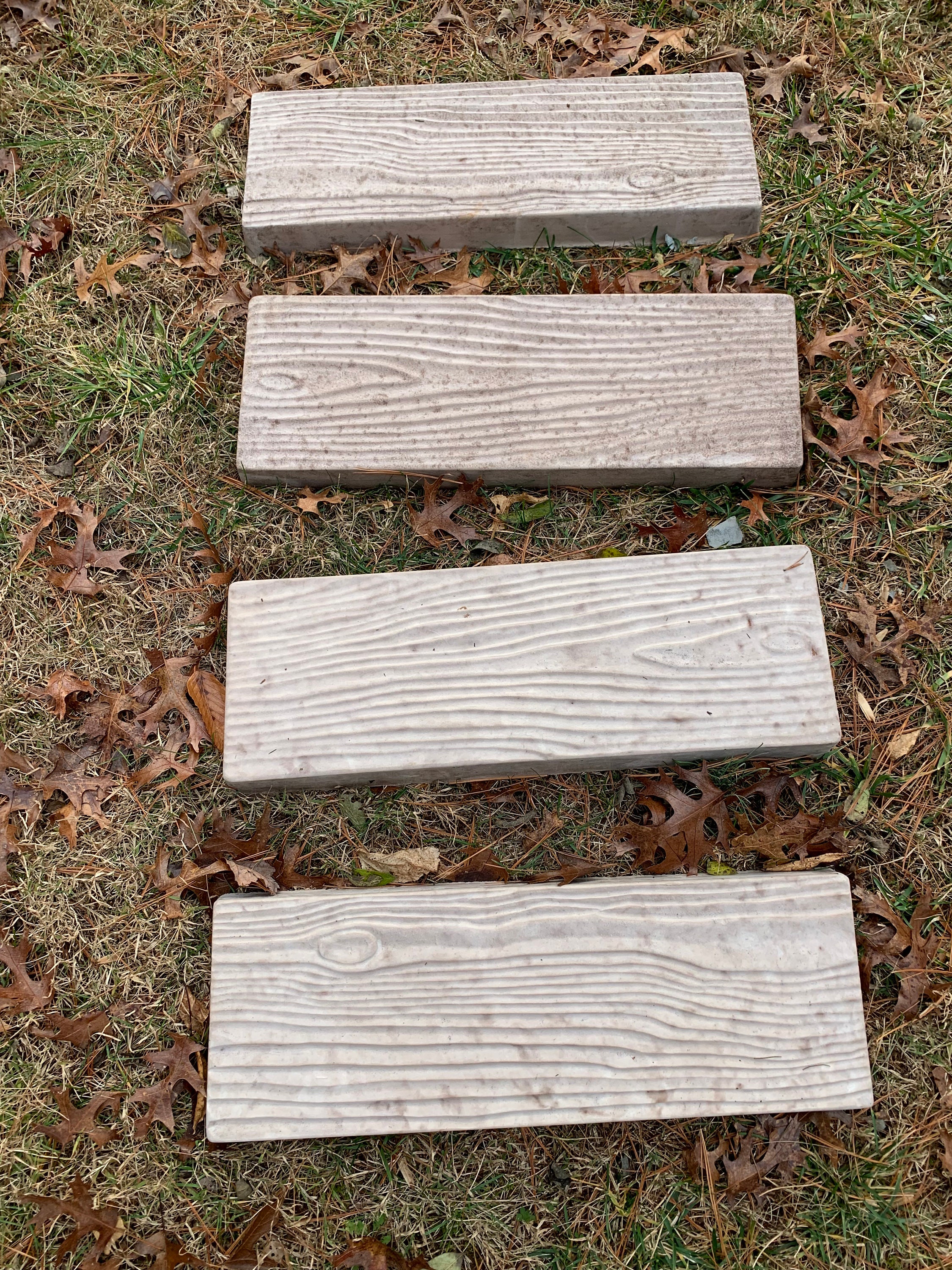 Faux Wood Rectangular Stepping Stone - Etsy