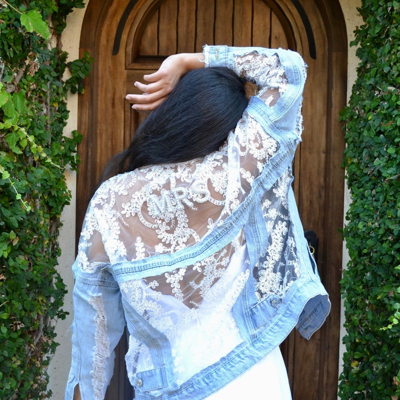 Denim Lace Jacket - Etsy
