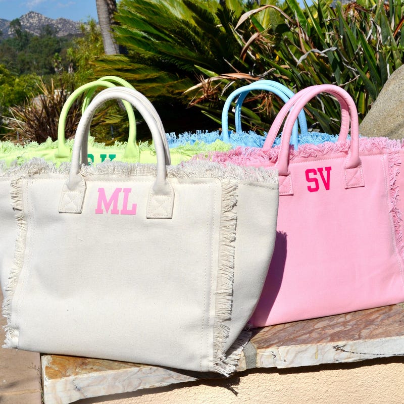 Initial Tote Bag - Etsy