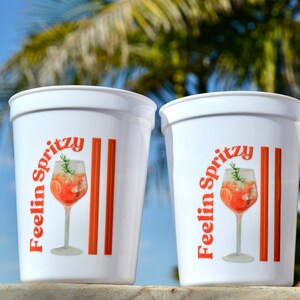 Aperol Spritz Bachelorette Party Cups, Love at First Spritz Favors ...