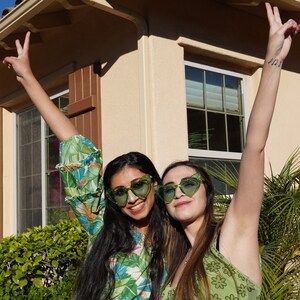 Green Heart Bachelorette Party Sunglasses, Final Fiesta, Margs and ...