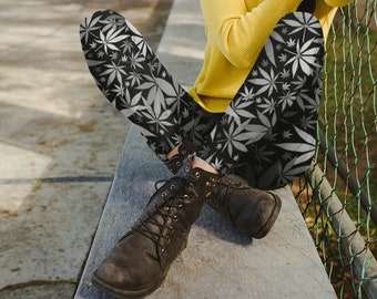 Pot Leaf Yoga Pants - Etsy