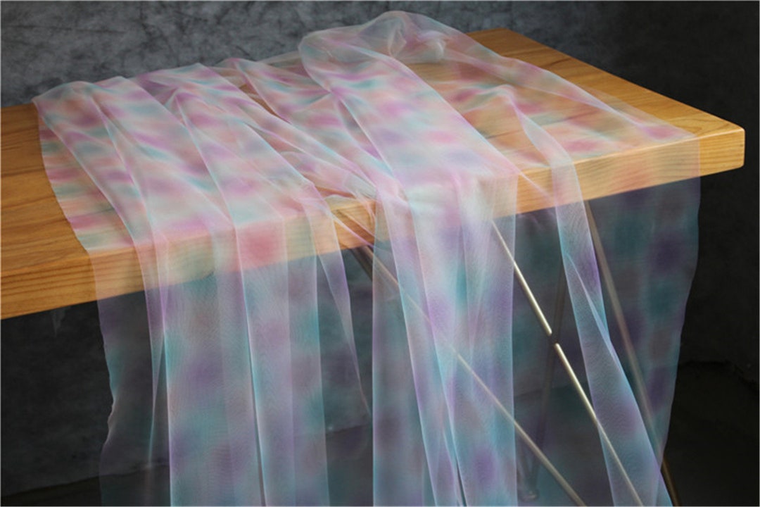 Colorful Sago Gradient Tulle Perspective Dots Ombre Tulle Prom - Etsy