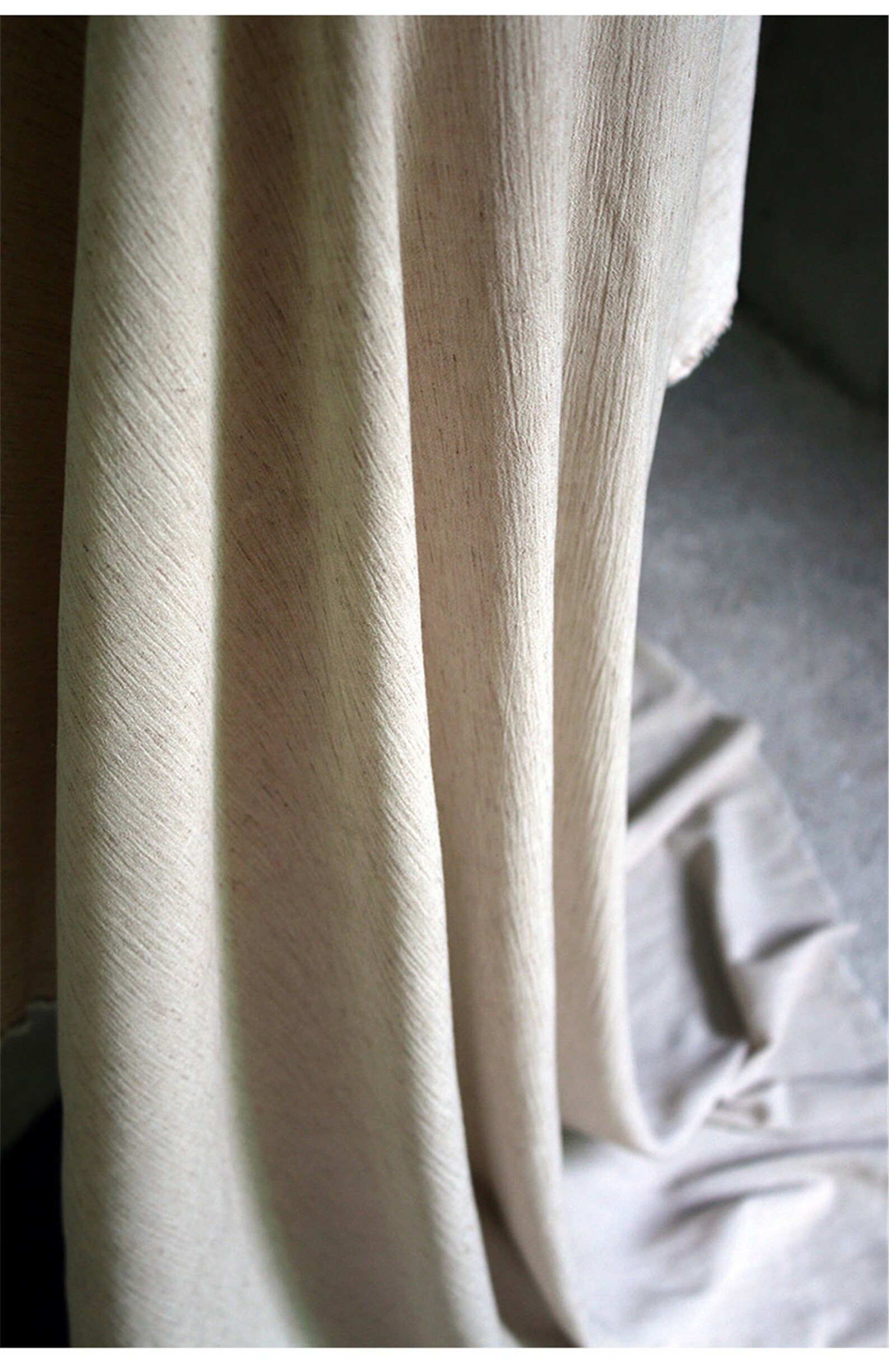 Vintage Kapok Cotton Linen and Ramie Folded Muslin Fabric | Etsy