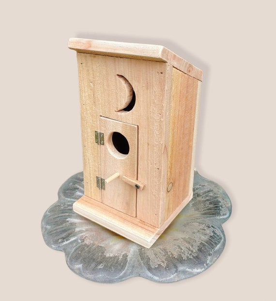 Rustic Cedar Outhouse Birdhouse - Etsy