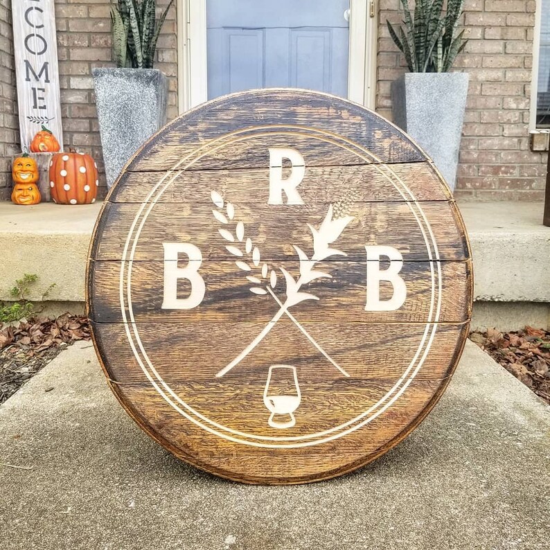 Personalized Bourbon Barrel Custom Company Sign Whiskey - Etsy