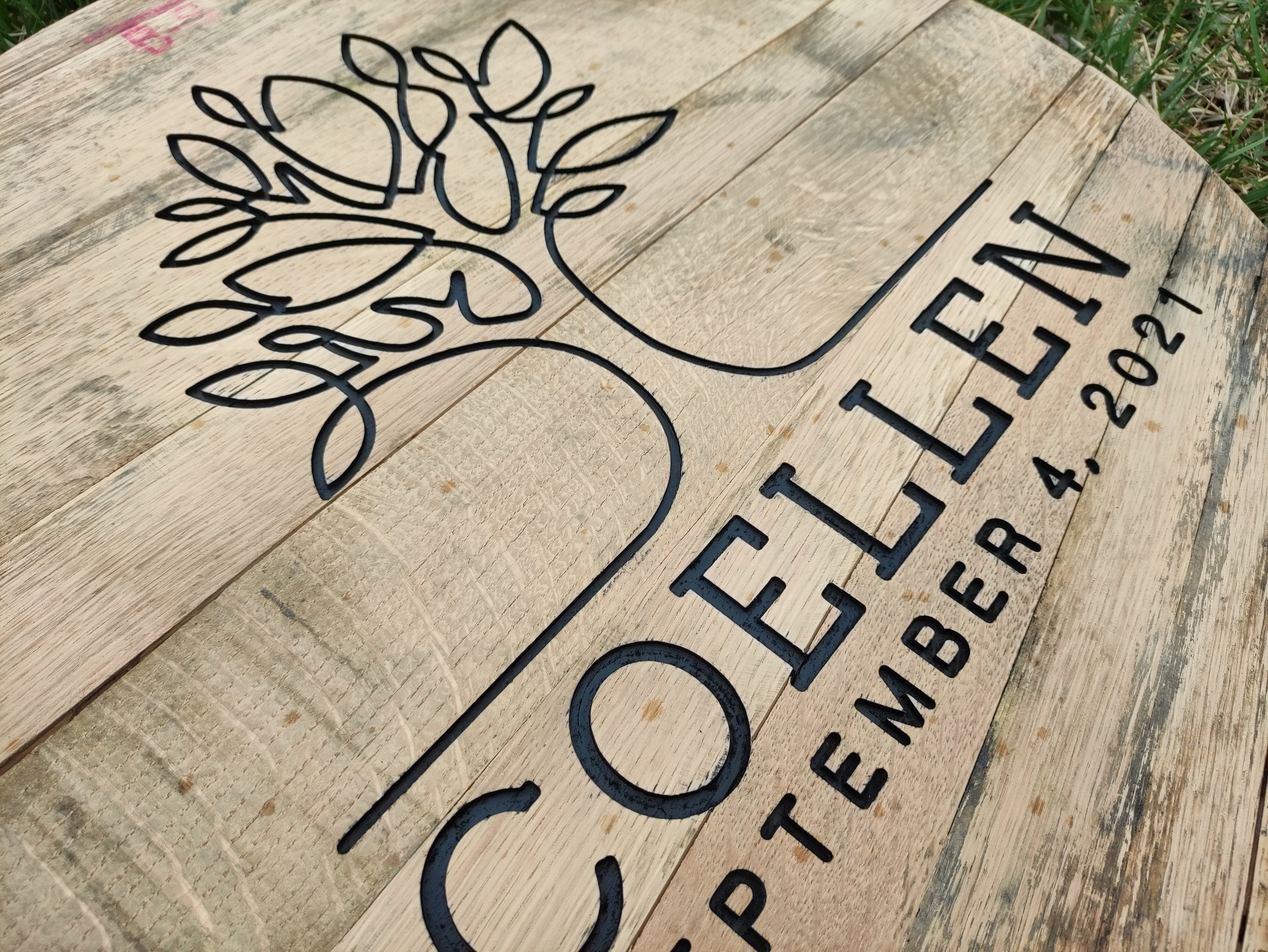 Wedding Guest Book Family Tree Engraved Personalized Gift - Etsy