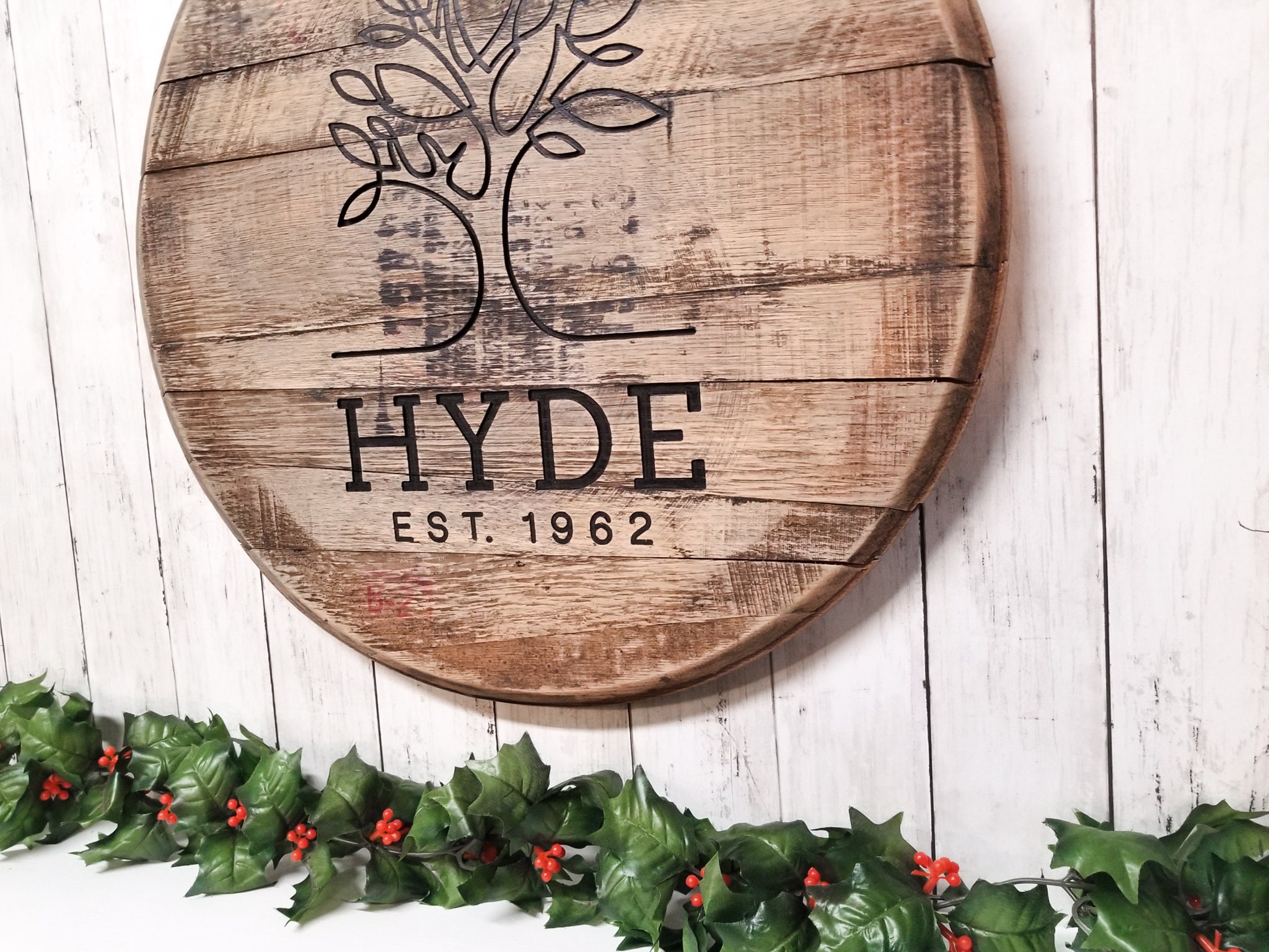 Wedding Guest Book Family Tree Engraved Personalized Gift - Etsy