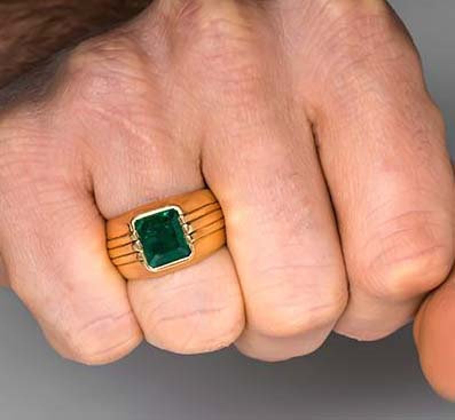 Emerald Ring Natural Mens Ring 925 Solid Sterling Silver | Etsy