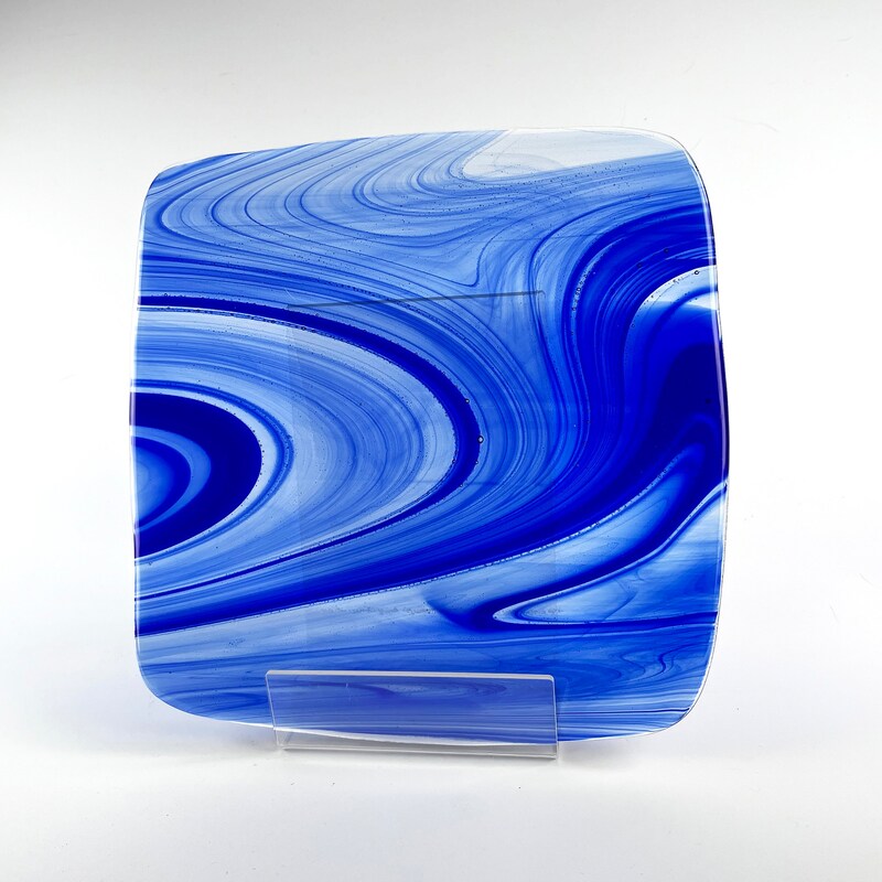 Square Glass Plate - Etsy