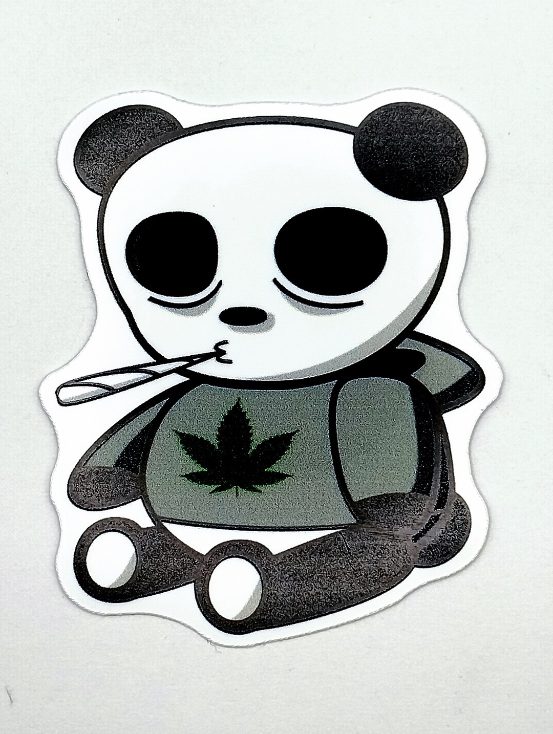 Stoner Panda Vinyl Glossy Sticker, Weed Trash Panda Decal, Dank Panda ...