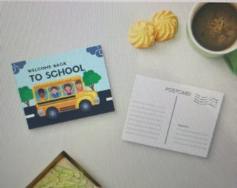 Space Theme Back to School Postcard, Outer Space Postcard, Welcome Back ...