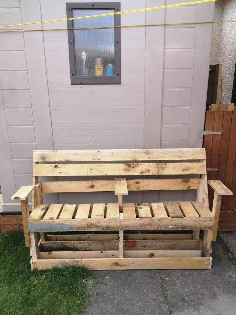 Pallet Bench - Etsy